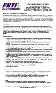 Student Success Facilitator – Contract | META Services