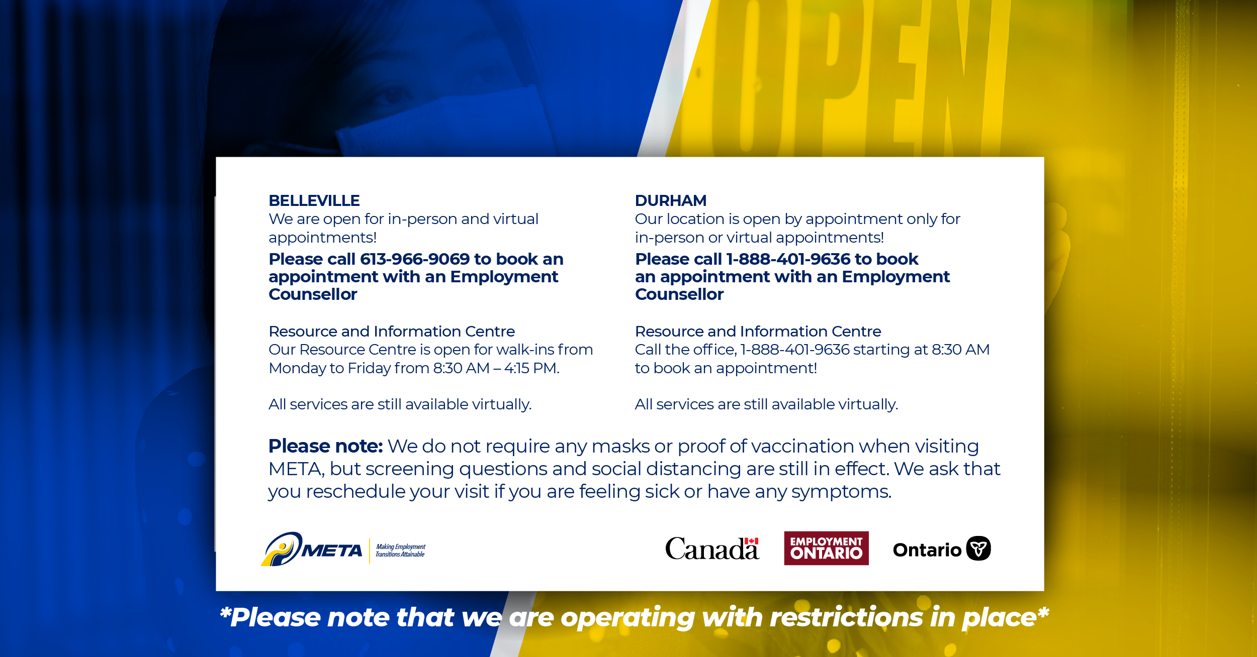 Employment Services in Belleville & Whitby | META | Making Employment ...